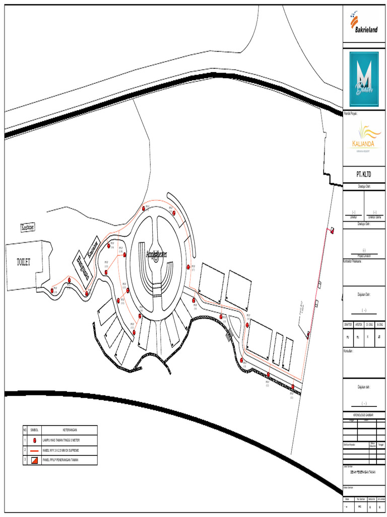 Denah Penerangan Area Cabin m Beach | PDF