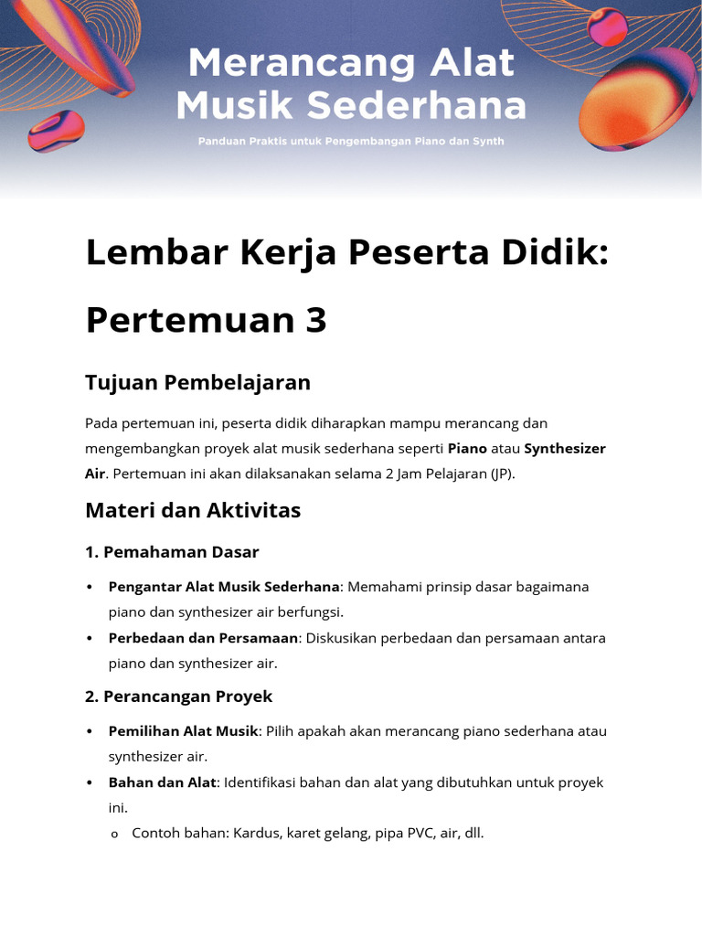 3 Lembar Kerja Peserta Didik Pertemuan 3 | PDF