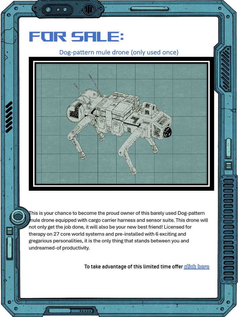 Dog-Pattern Mule Drone for Sale | PDF | Marine Salvage | License