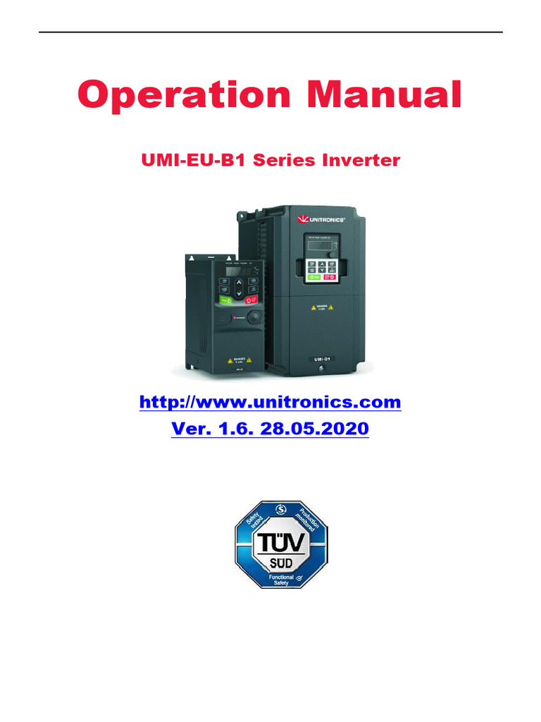UMI-EU-B1 Inverter Operation Manual | PDF | Mains Electricity | Power ...