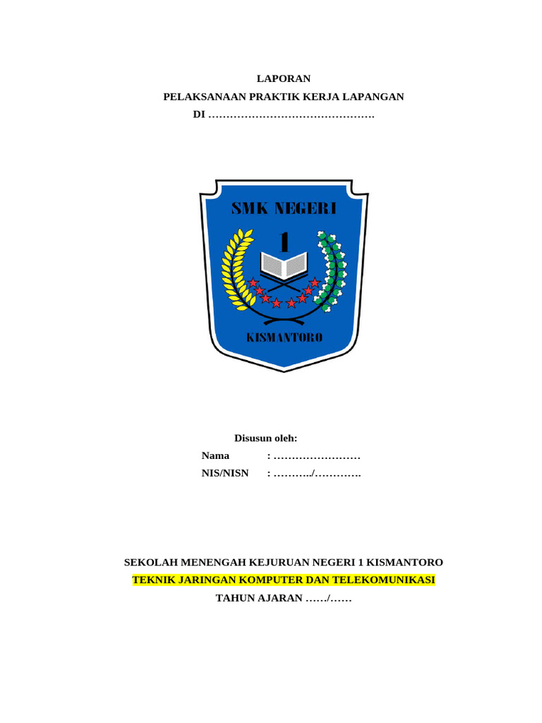 Format Laporan PKL 2025 | PDF
