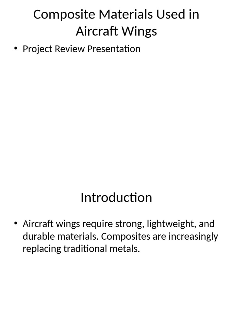Composite Materials Aircraft Wings | PDF