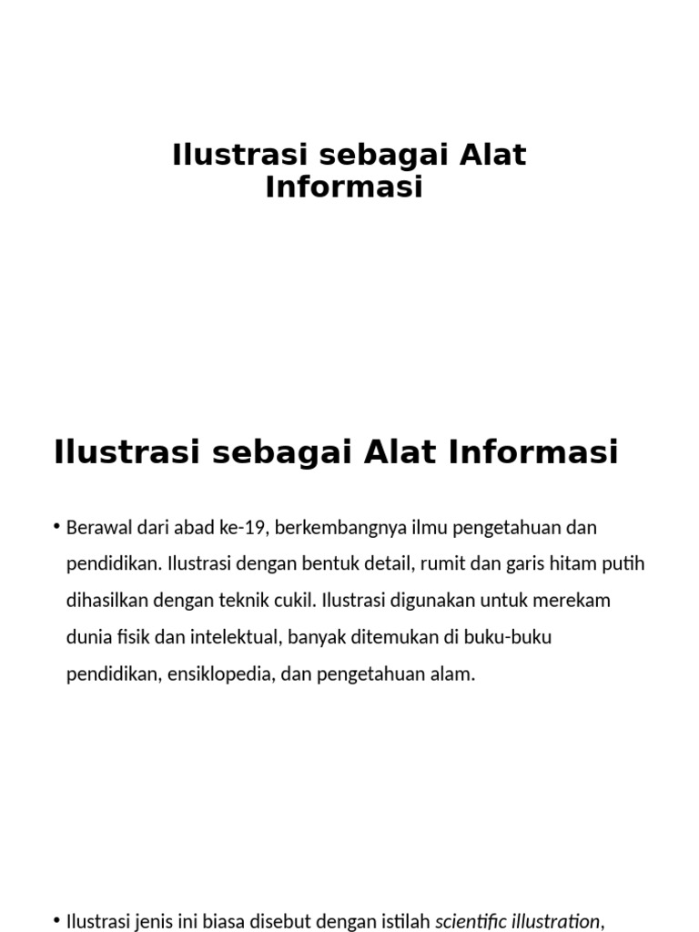 Ilustrasi Sebagai Alat Informasi | PDF
