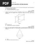 Sphere Volume Exam Questions | PDF | Sphere | Geometric Shapes
