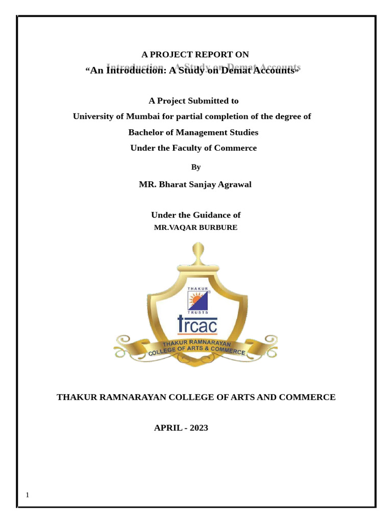 Bharart Blackbook FINAL-1 | PDF | Securities (Finance) | Stocks