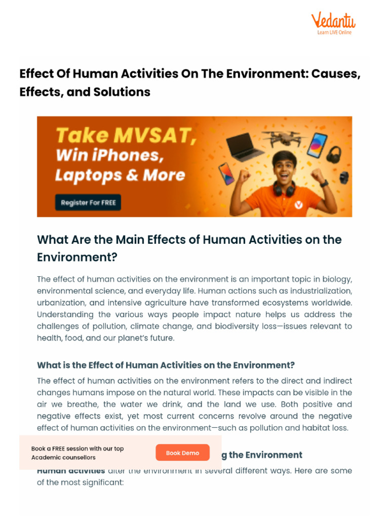 Effect of Human Activities On The Environment - Causes, Effects, and ...