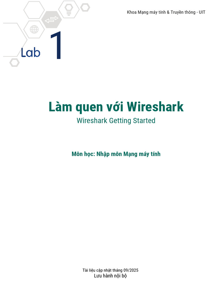 Lab 1 - Wireshark Getting Started | PDF