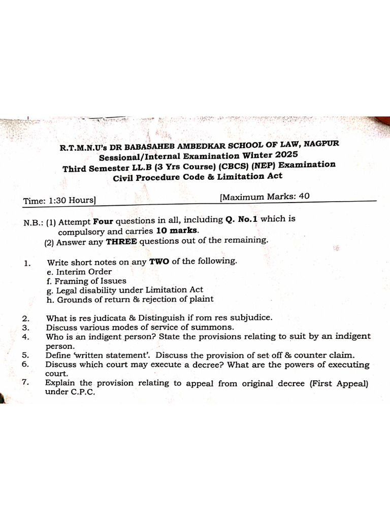Hindu Law Q Sample | PDF