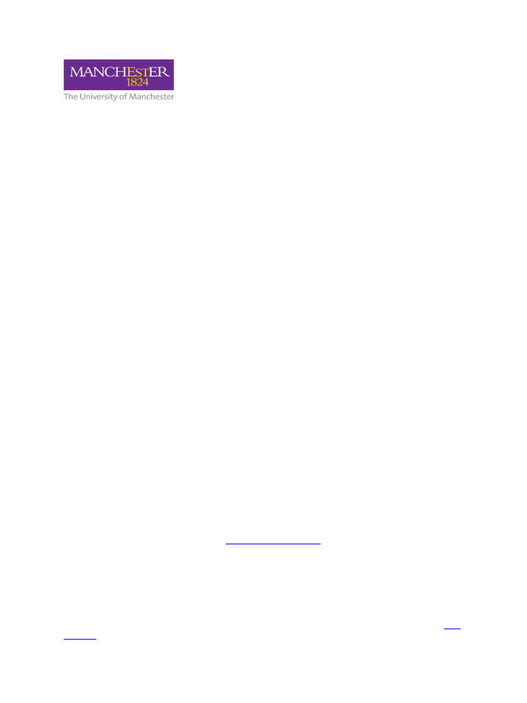 University of Manchester Offer Letter | PDF