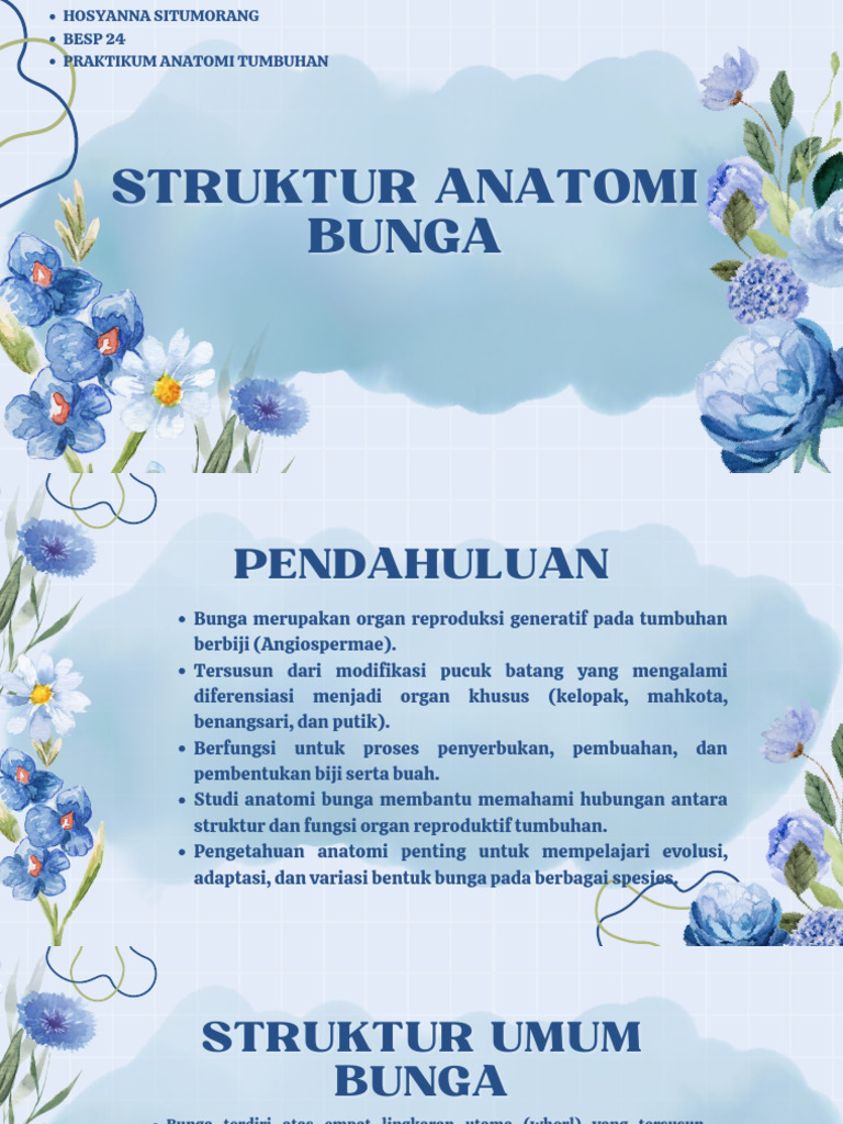 Struktur Anatomi Bunga - 20251009 - 133440 - 0000 | PDF