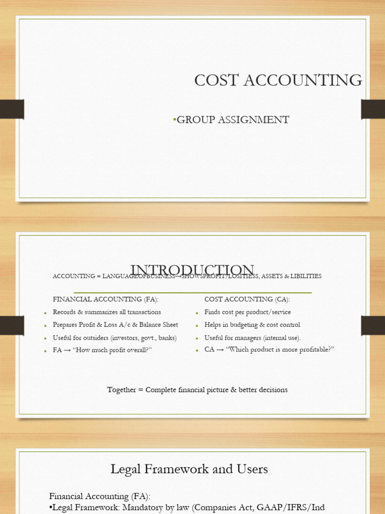 Financial Cost Accounting .PPTX - 20250922 - 220142 - 0000 | PDF