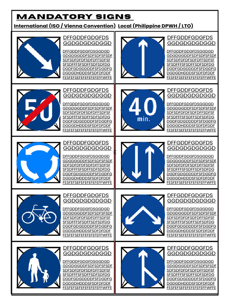 International and Local Signage | PDF
