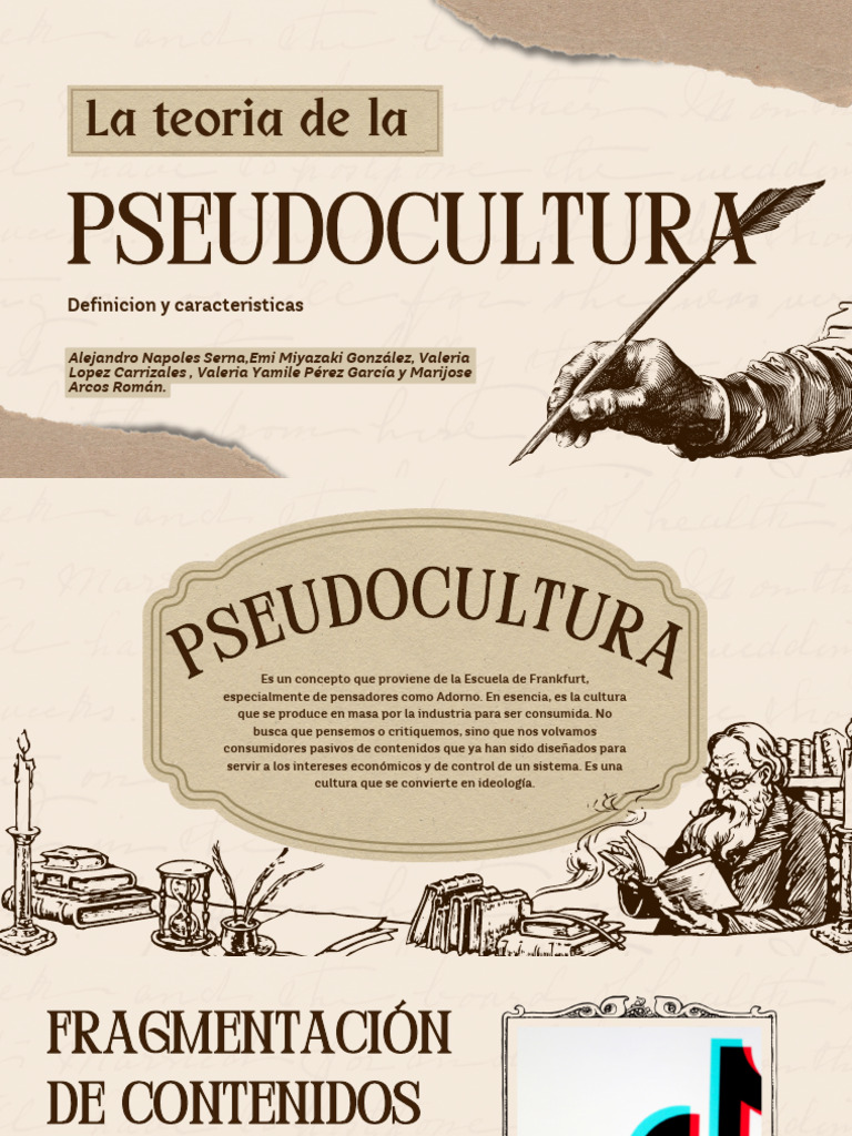 Exposición 3 Características de La Pseudocultura - Alejandro Napoles ...