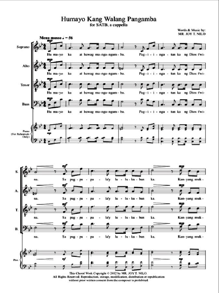 Humayo Kang Walang Pangamba | PDF
