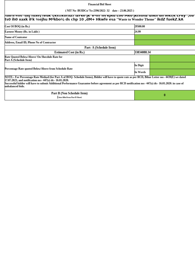 Financial Sheet Waste To Wonder | PDF | Concrete | Screw