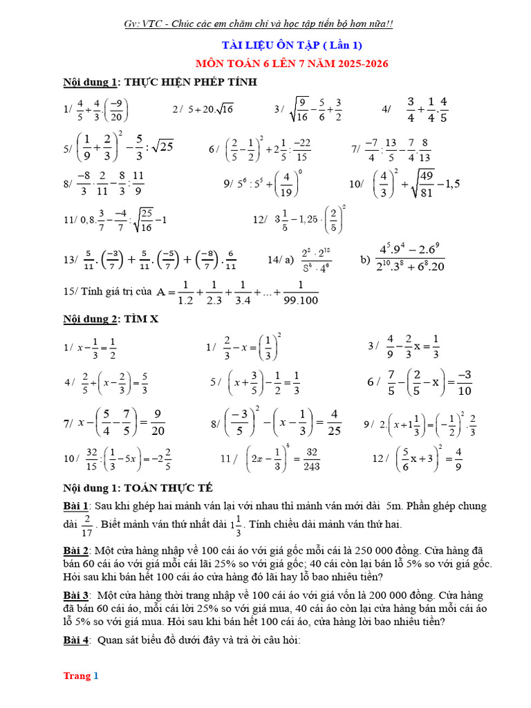 De Cuong On Tap Cac Dang Nam Hoc 2025-26 | PDF