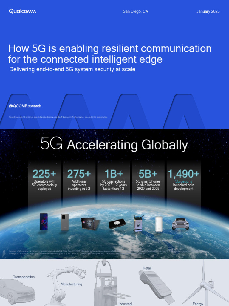 How 5G Is Enabling Resilient Communication | PDF | Security | Computer ...