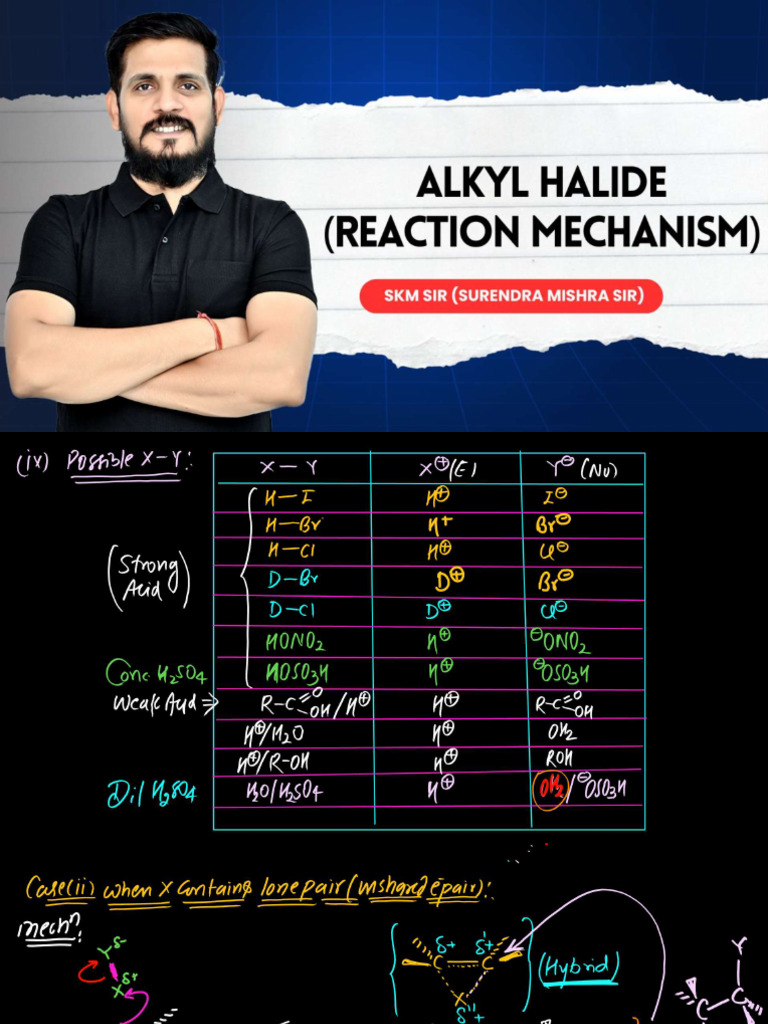 Alkyl Halide Reaction Mechanism - L-12 (Class Notes) - Kep & TCP ...
