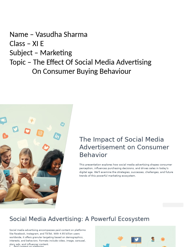 Social Media Ads & Consumer Behavior | PDF | Advertising | Social Media