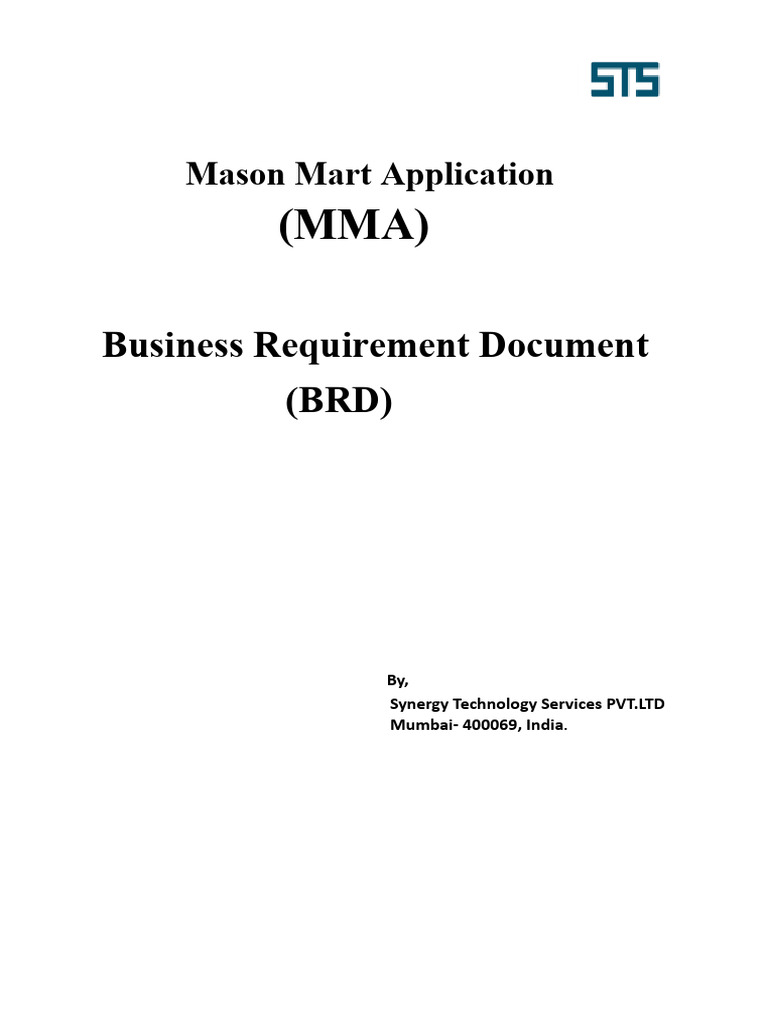 Mason Mart Application - BRD | PDF | Point Of Sale | User (Computing)