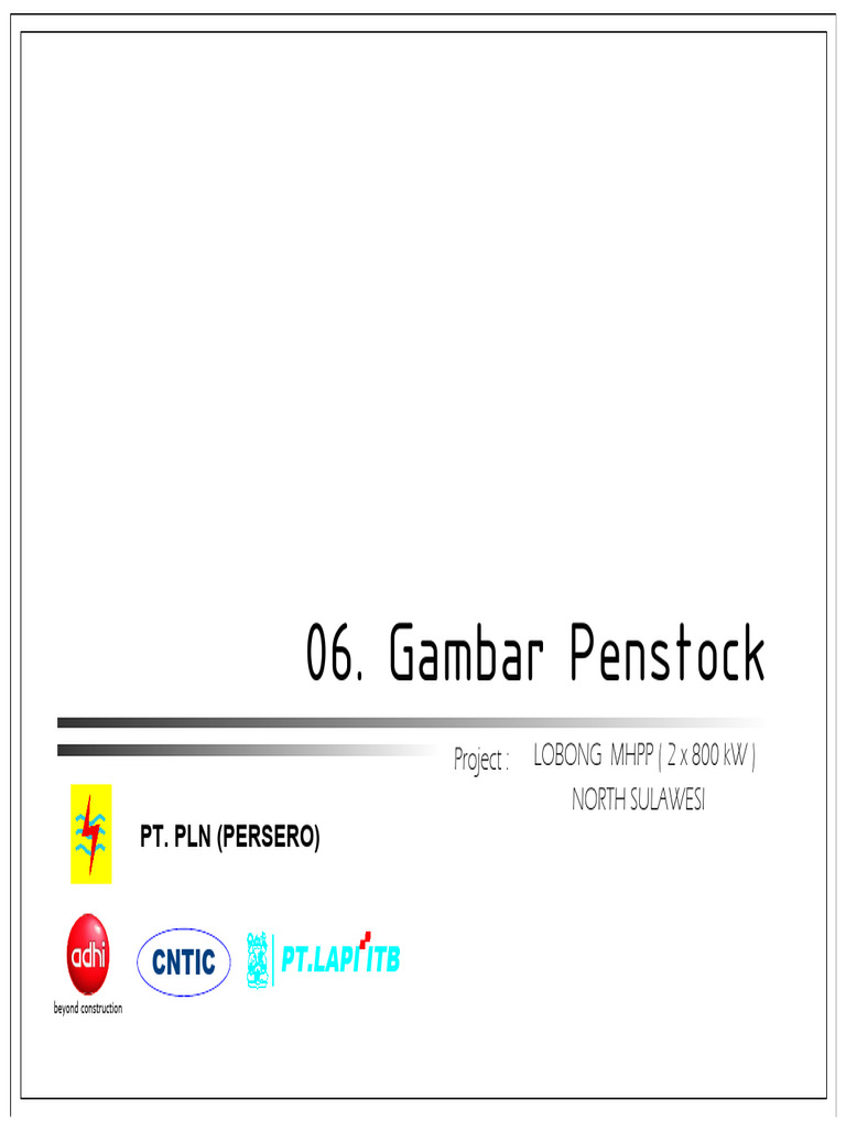 Penstock Design for Lobong MHPP Project | PDF | Building Engineering ...
