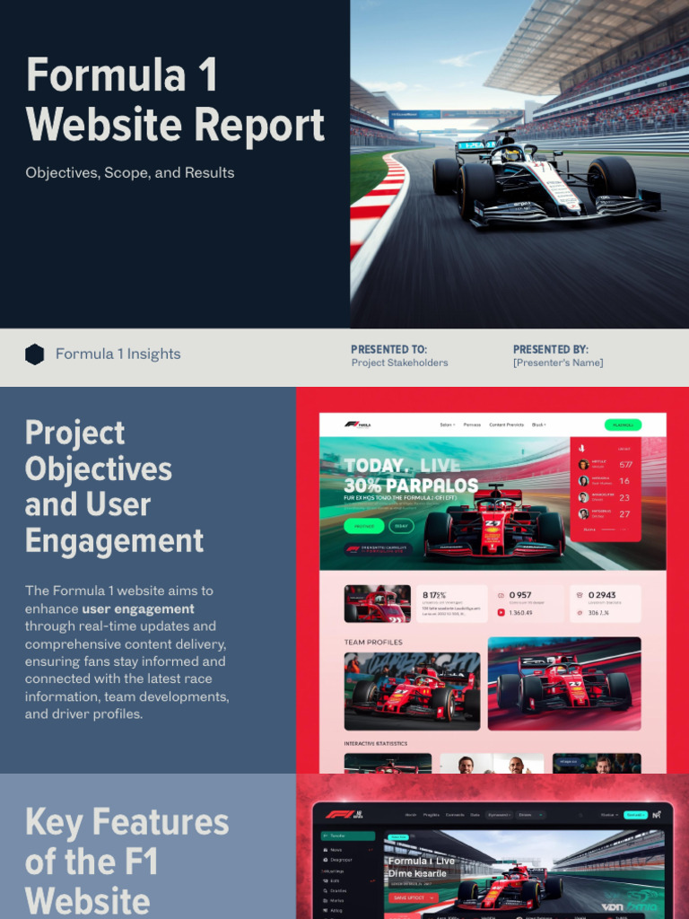 Formula 1 Website Engagement Report | PDF | Software | Design