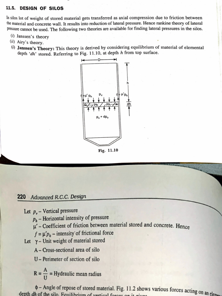 Lateral Pressure Theories for Silos | PDF | Classical Mechanics | Mechanics