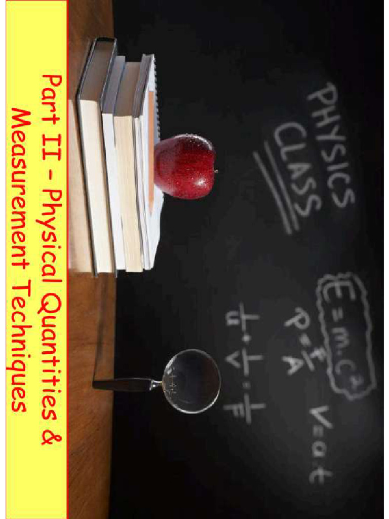 Physical Quantities and Measurement Techniques P2 | PDF