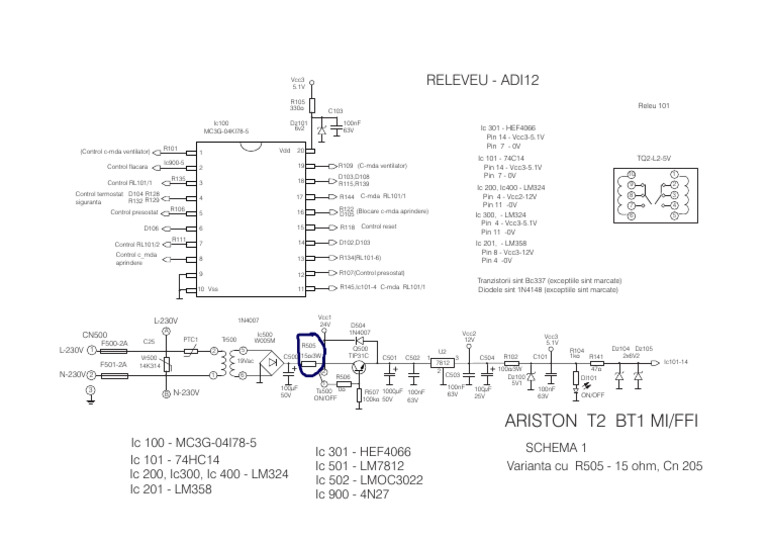 Ariston t2 Scheama 1 | PDF | Airship