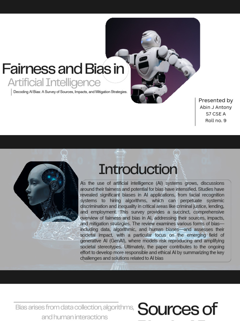 Fairness and Bias in Artificial Intelligence | PDF | Artificial ...