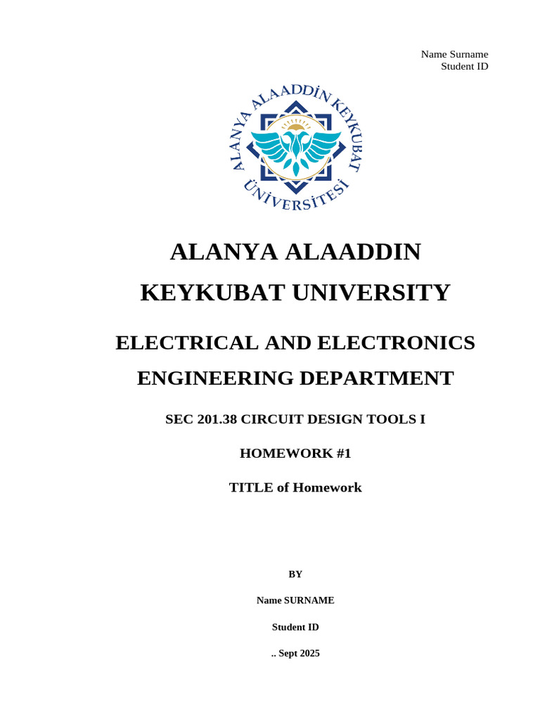 Circuit Design Tools Homework Guide | PDF