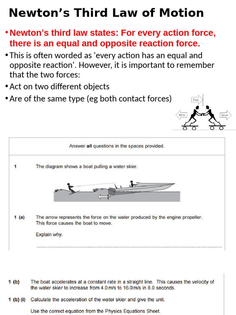 Newton's 3rd Law | PDF