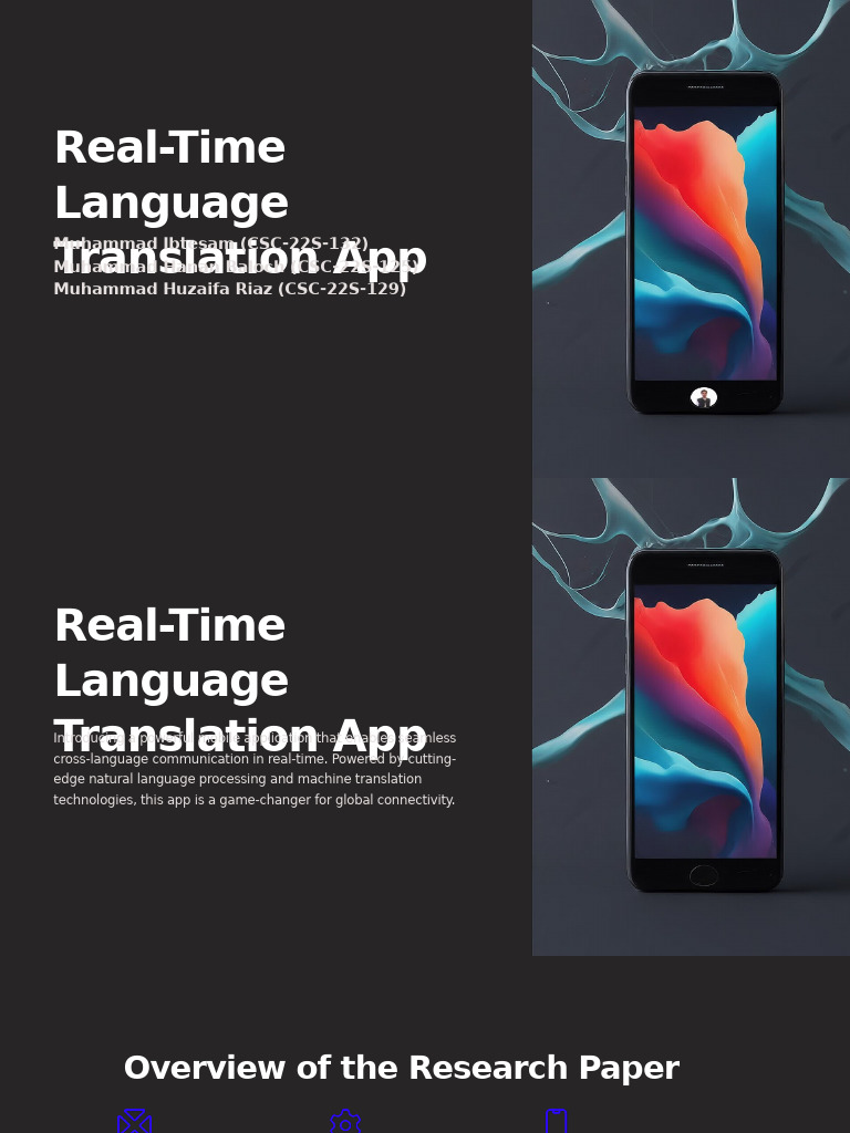 Real Time Language Translation App | PDF | Mobile App | Machine Learning