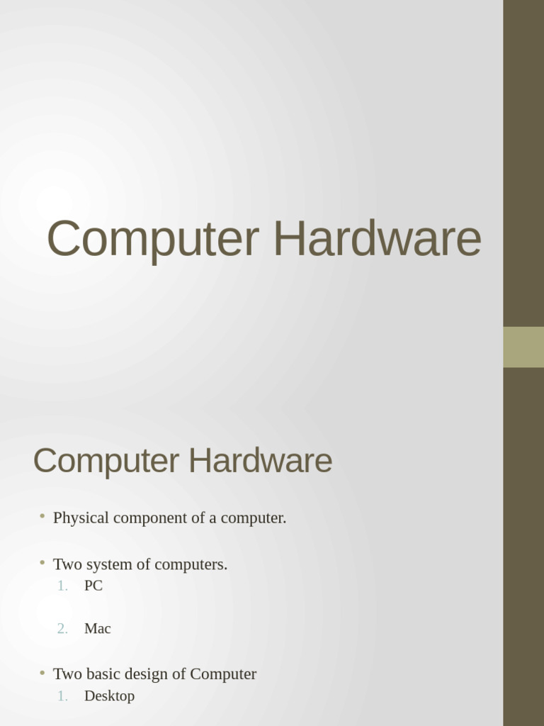 Computer Hardware | PDF