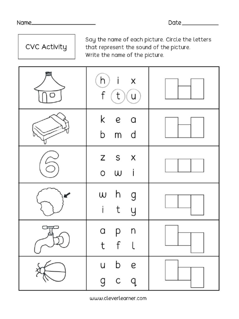 Letter-Sounds CVC 01 | PDF
