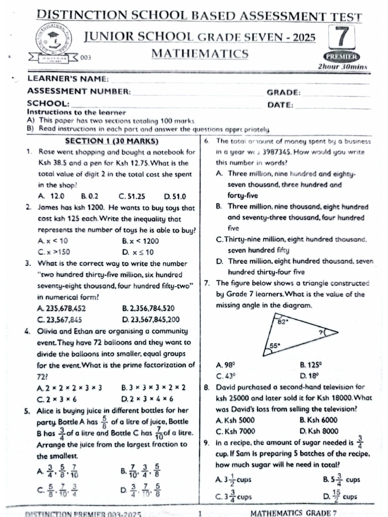 Distinction Grade7 | PDF