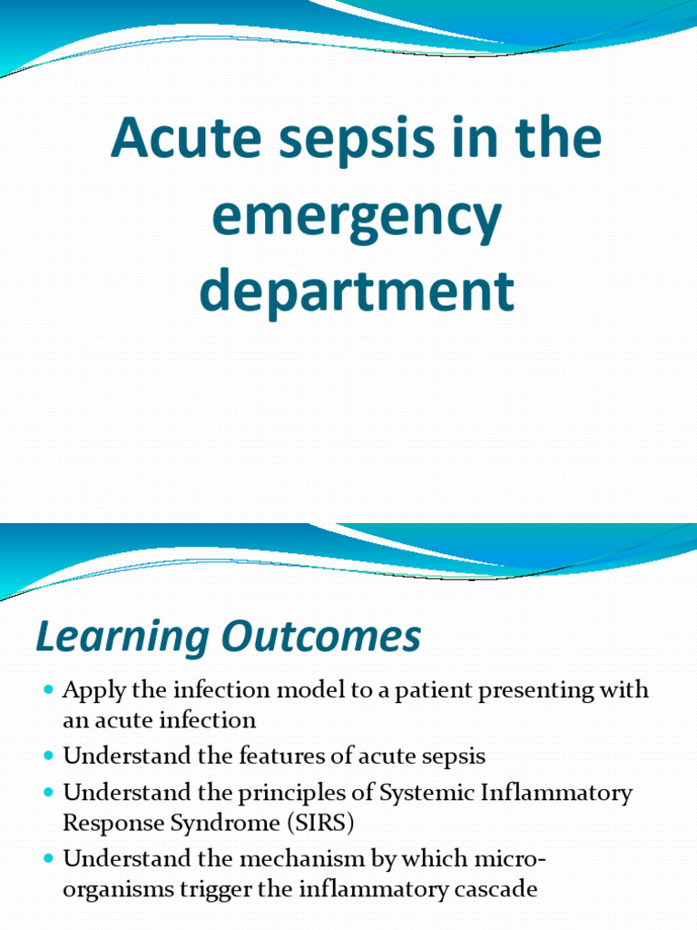 Session 3 L 1 Acute Sepsis | PDF | Lipopolysaccharide | Sepsis