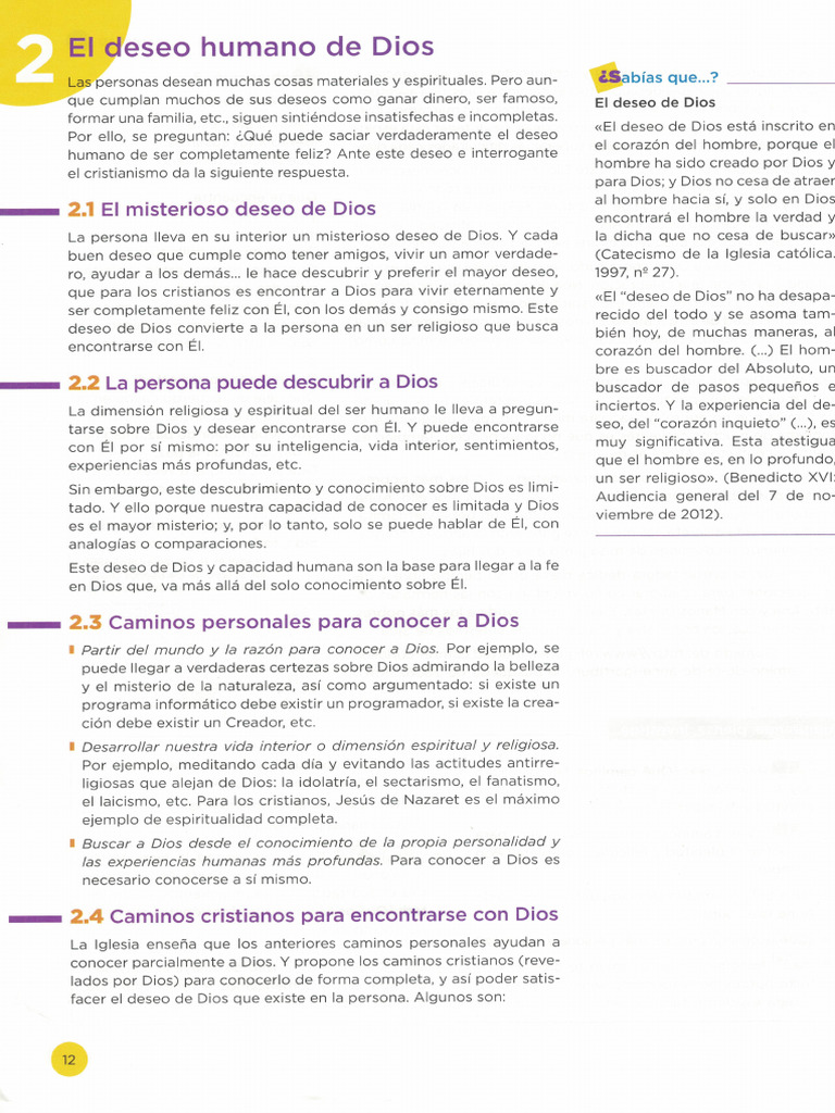 El Deseo Humano de Dios 1 | PDF