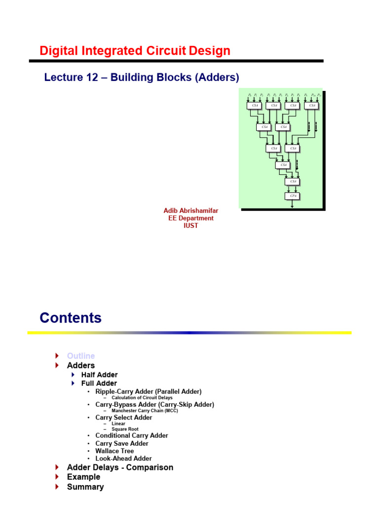 Digital Integrated Circuit Design | PDF | Integrated Truss Structure ...