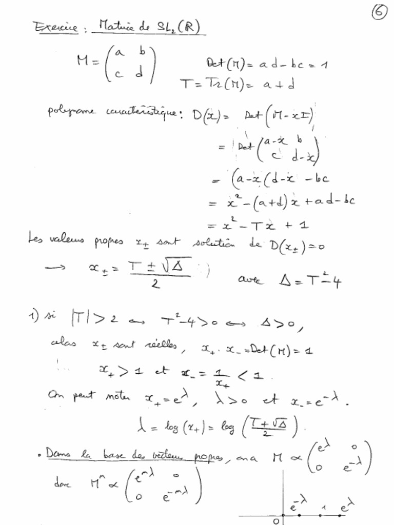 TD 4 Matrice SL2R Solution | PDF