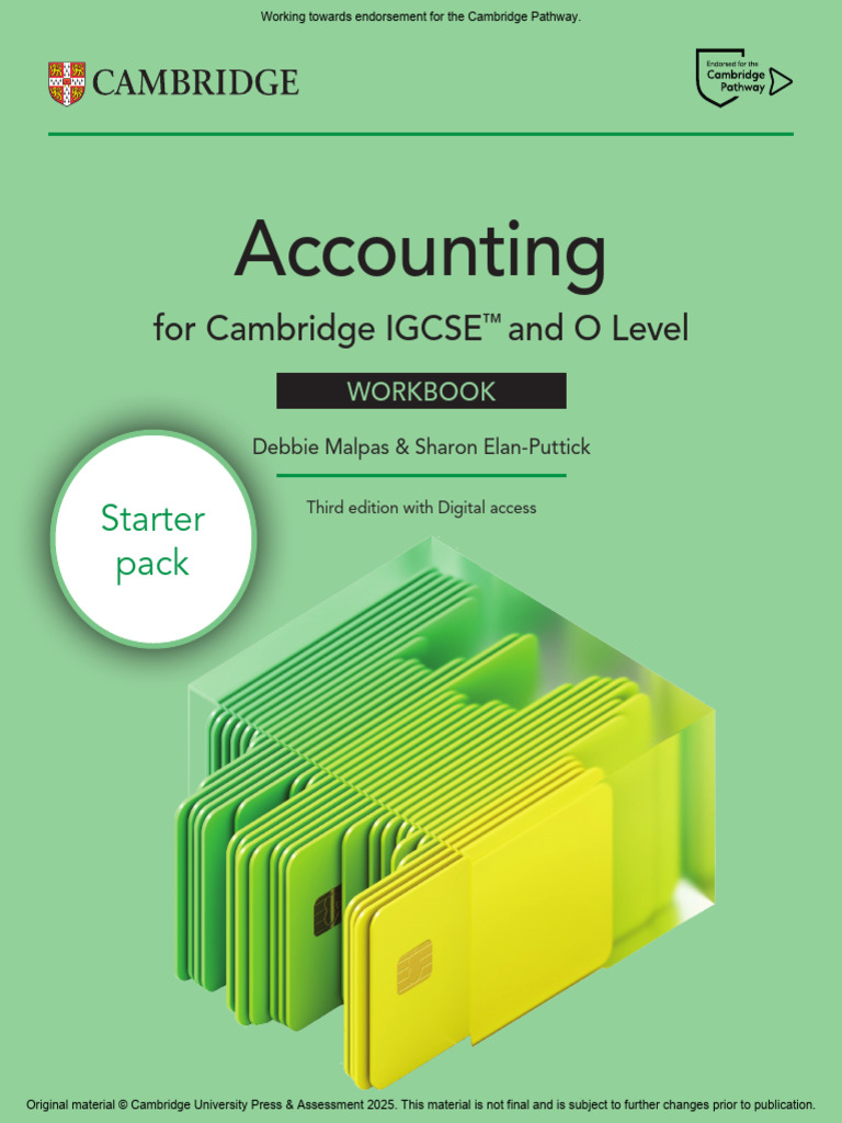 IGCSE Accounting Workbook Starter Pack | PDF | Debits And Credits ...