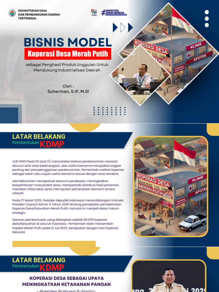 Bisnis Model KDMP - Doni Asmon | PDF