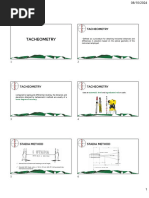 Stadia Method in Tacheometry | PDF | Surveying | Metrology