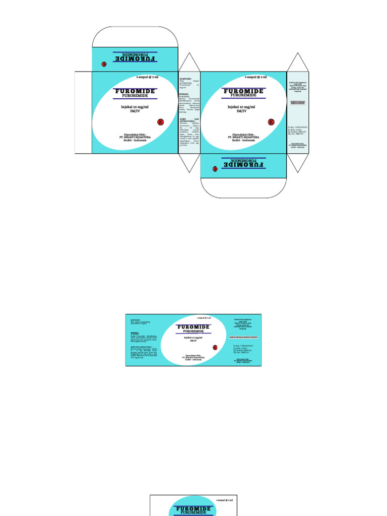 Template Kemasan Ampul | PDF