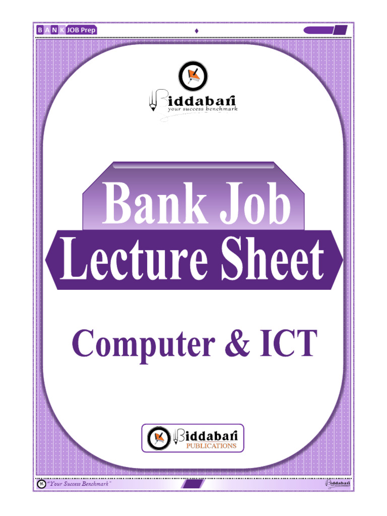 Bank Job ICT (Lecture-1) | PDF | Integrated Circuit | Microprocessor