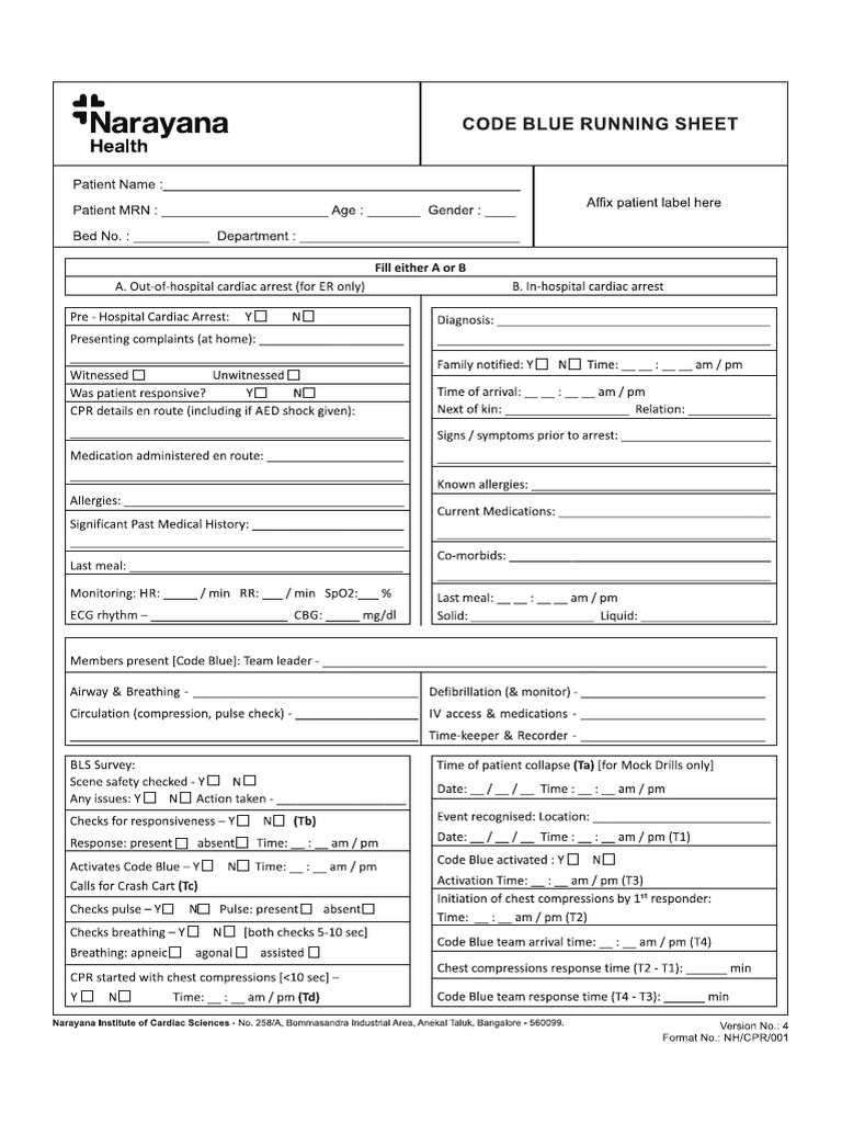 Adult CPR Event Protocol Guide | PDF | Cardiopulmonary Resuscitation ...