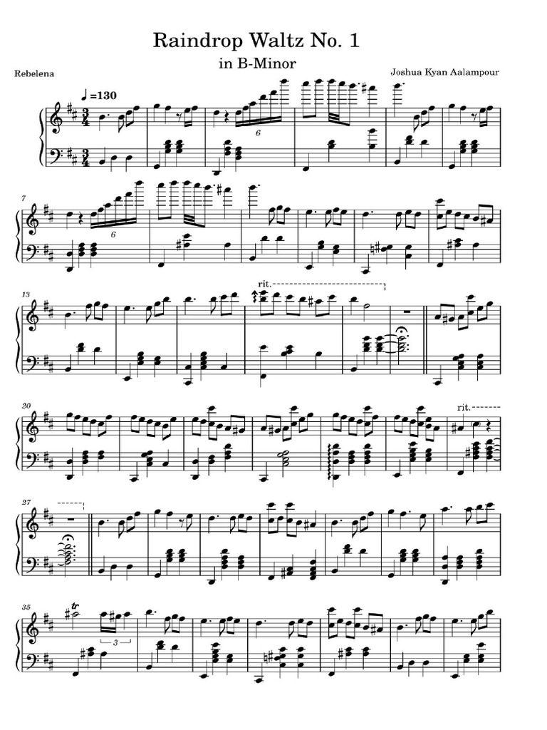 Raindrop Waltz 1 | PDF