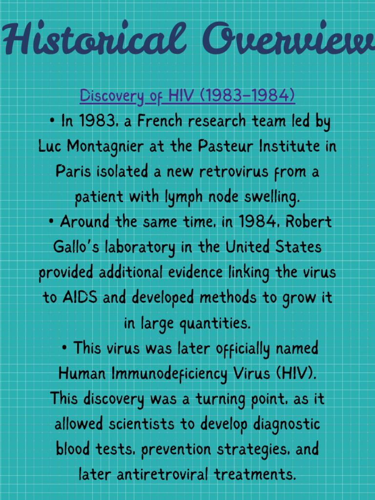 HIV Discovery Timeline: 1983-1984 | PDF