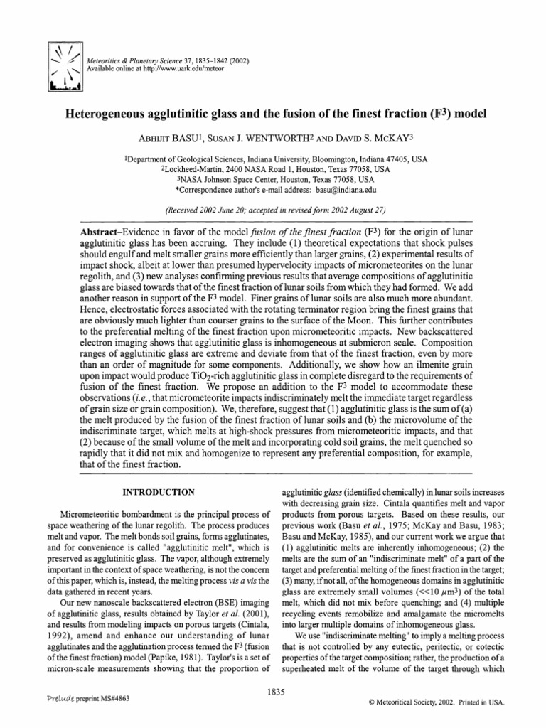 James C., Letsinger S., Basu A., Wentworth S | PDF | Astronomy ...