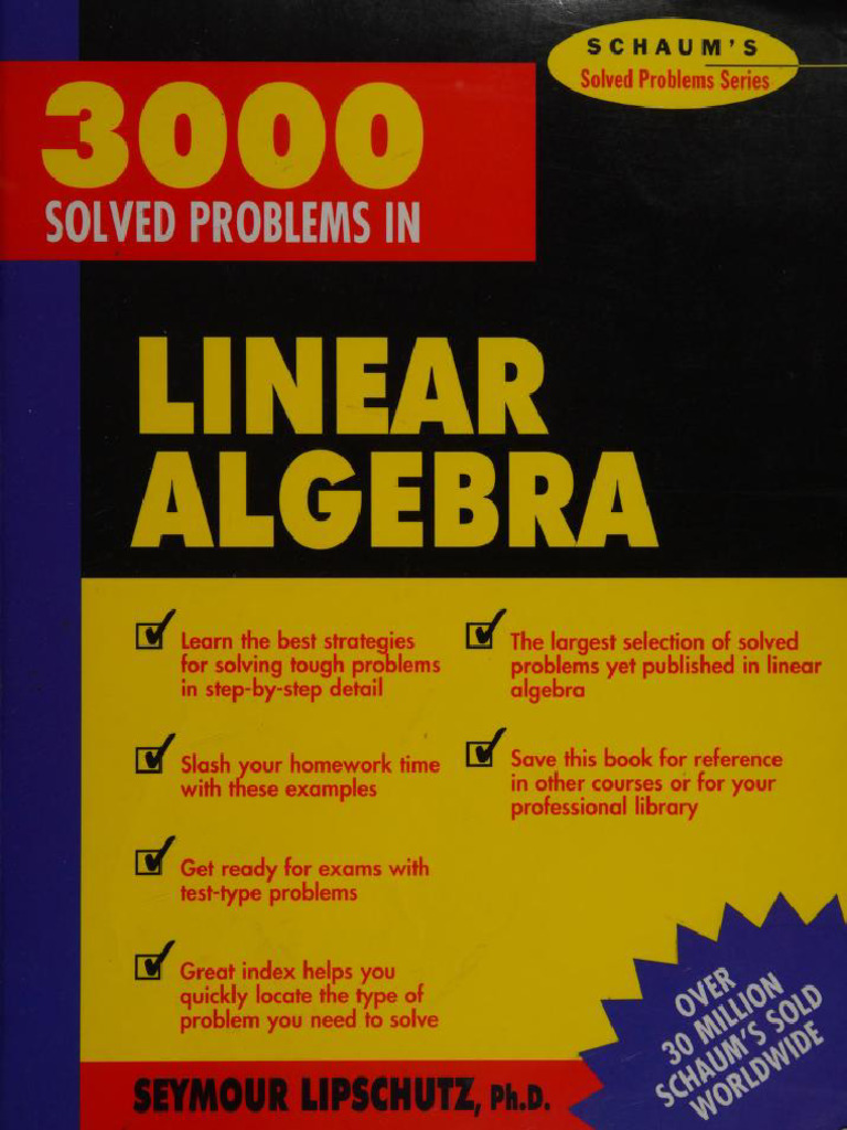 3000 Problems Solved Algebra Linear | PDF